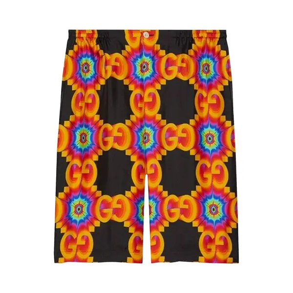 Gucci Gg Kaleidoscope Silk Shorts
