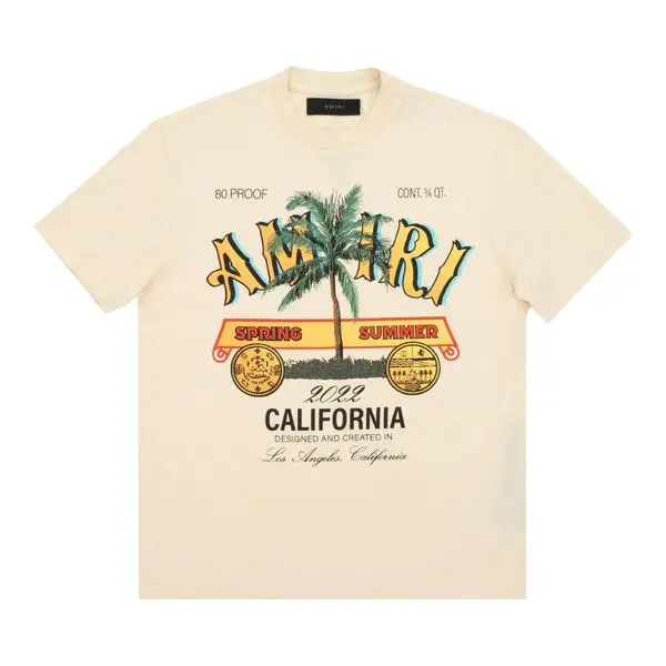 Amiri Printed T-shirt - Cream