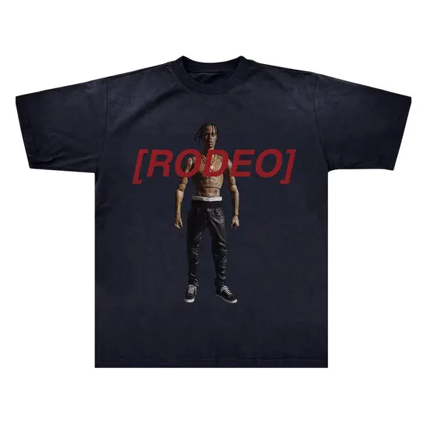 CACTUS JACK BY TRAVIS SCOTT Rodeo 10 Years Action Figure Tee - Black