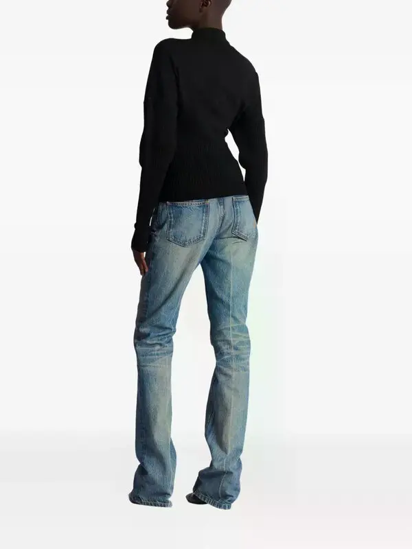 Balmain Zipped Knit Cardigan - Black