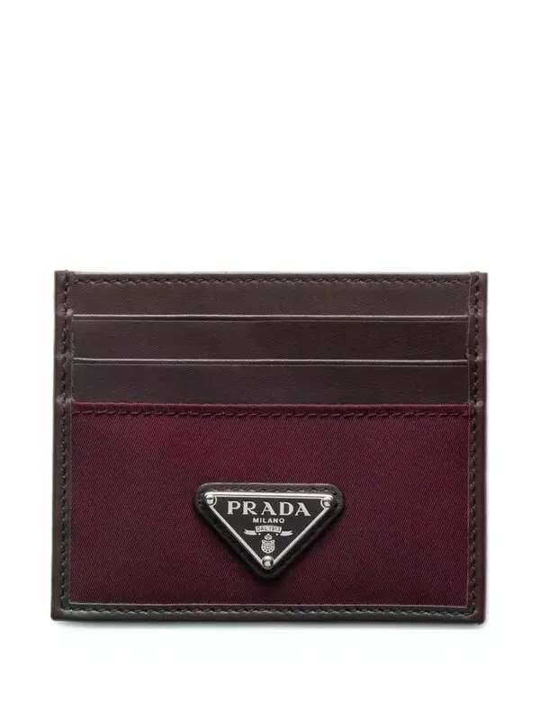 Prada Speedrock Re-nylon Card Holder - Red