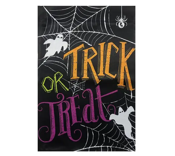 NORTHLIGHT Spider Webs & Ghosts Yard Garden Fla 28' X 40 - One-color