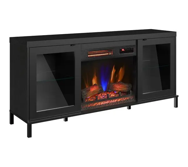 DURAFLAME Infrared Fireplace Tv Stand W Modern Led Lights - One-color