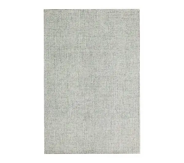 OX BAY TRADING CO. Ox Bay Green/ivory Checkered Wool Indoor Rug, 7 '9' X 9'9 - One-color