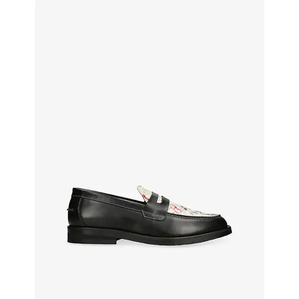 DUKE + DEXTER Wilde Sketch Leather Loafers