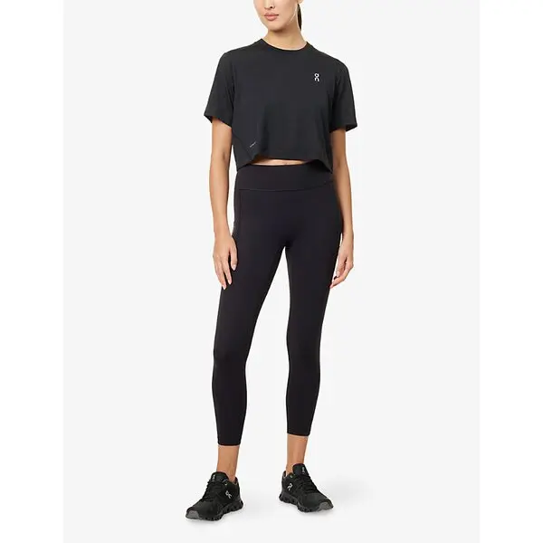 On Traint Cropped Jersey Top