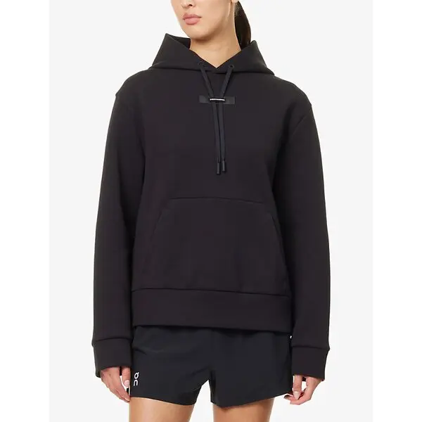 On Focus Tech Relaxed-fit Stretch-cotton Blend Hoody