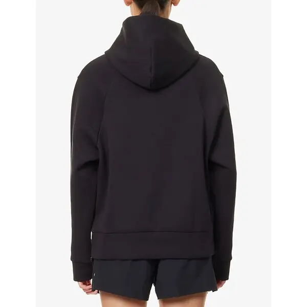 On Focus Tech Relaxed-fit Stretch-cotton Blend Hoody