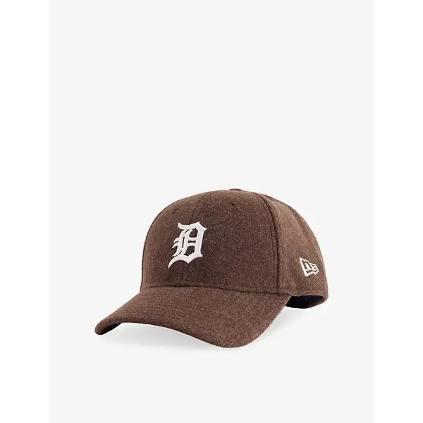 New Era 9forty Detroit Tigers Felt Baseball Cap - Dark Brown