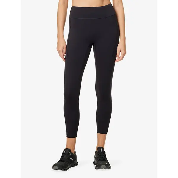 On Performance 7/8 High-waisted Stretch-jersey Leggings - Black