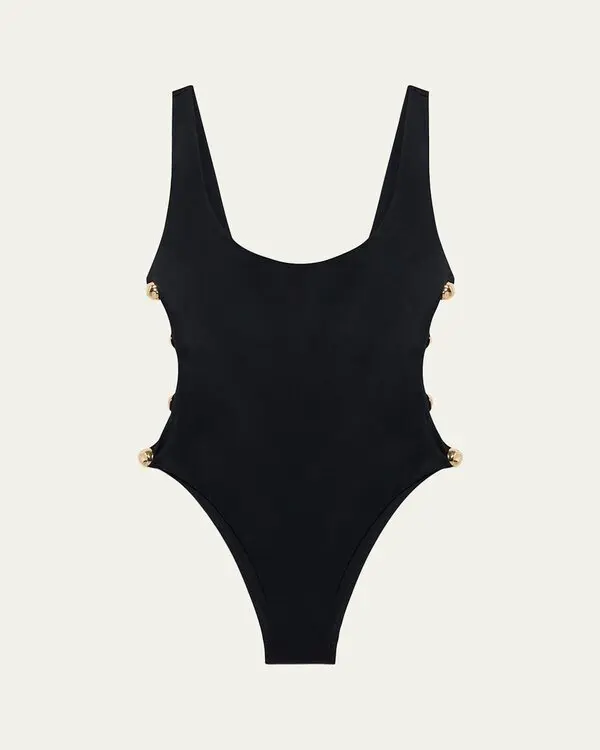 Simkhai Studded One-piece Swimsuit