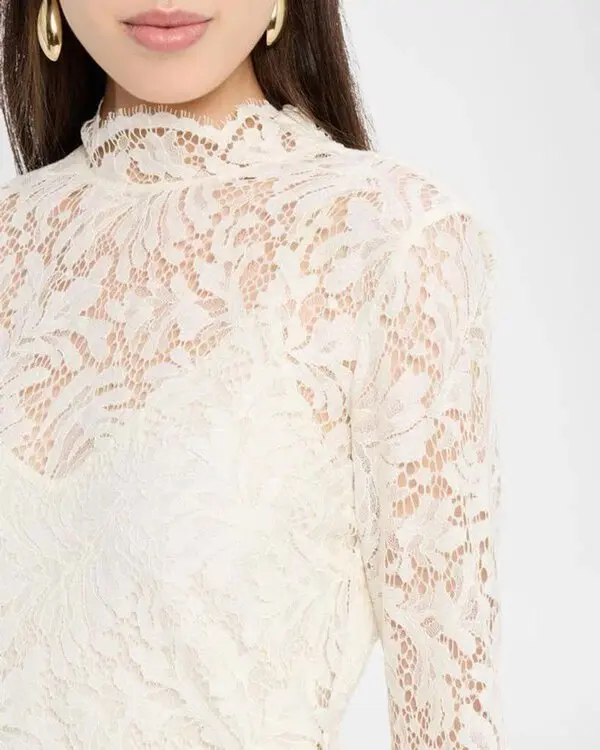 A.L.C. Eden Lace Mini Dress - Ecru