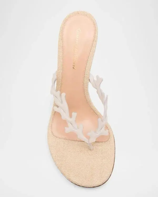 GIANVITO ROSSI Nappa Leather Thong Sandals