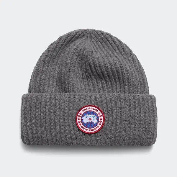 Canada Goose Cashmere Blend Double Fold Toque - Coastal Grey Heather