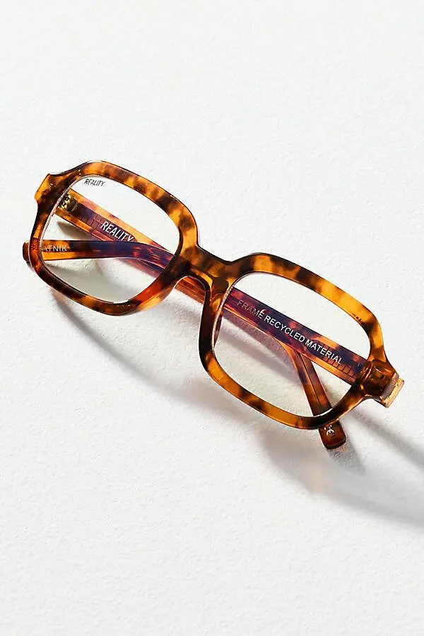 REALITY EYEWEAR Beatnik Square Readers - Tortoise