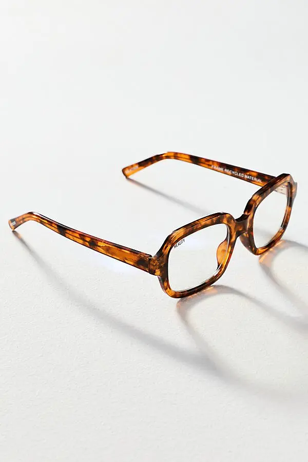 REALITY EYEWEAR Beatnik Square Readers - Tortoise
