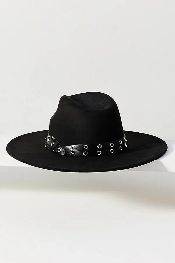 8 Other Reasons Flat-brim Felt Rancher - Black
