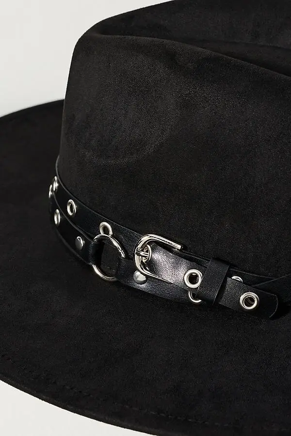 8 Other Reasons Flat-brim Felt Rancher - Black