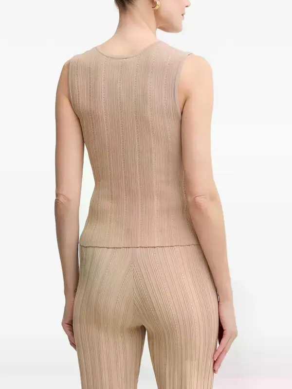 MARCIANO Buttoned Ribbed Tank Top