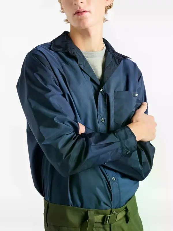 Prada Logo-label Pocket Shirt - Blue