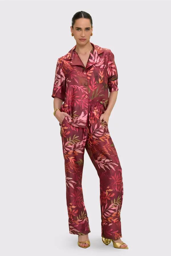 PatBO Zinnia Garden Pajama Set - Red