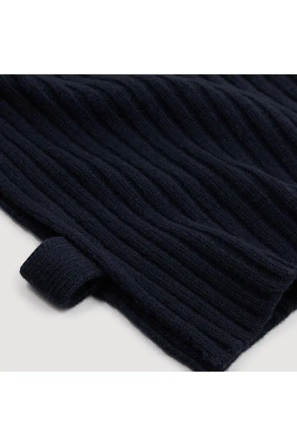 Sandro Wool Hooded Knit Collar - Blue / Navy