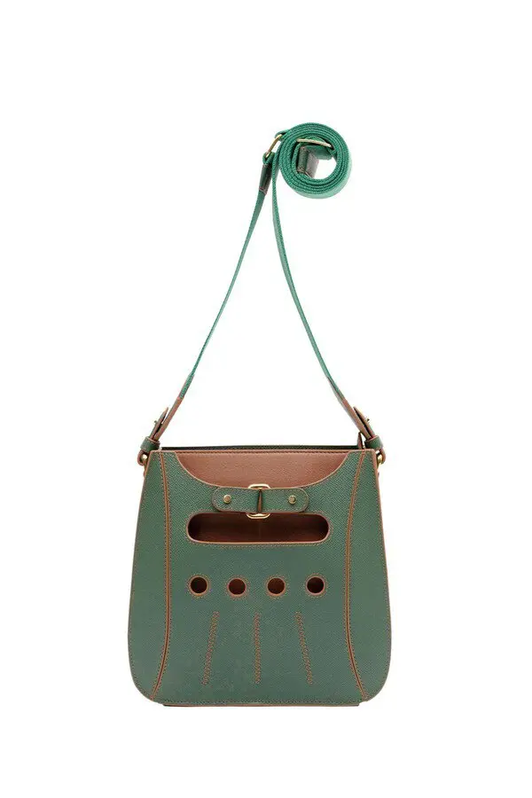 Perrin Cabbie Crossbody Bag - Gold
