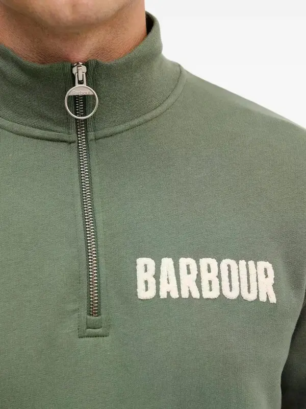 Barbour Logo-print Half-zip Sweatshirt