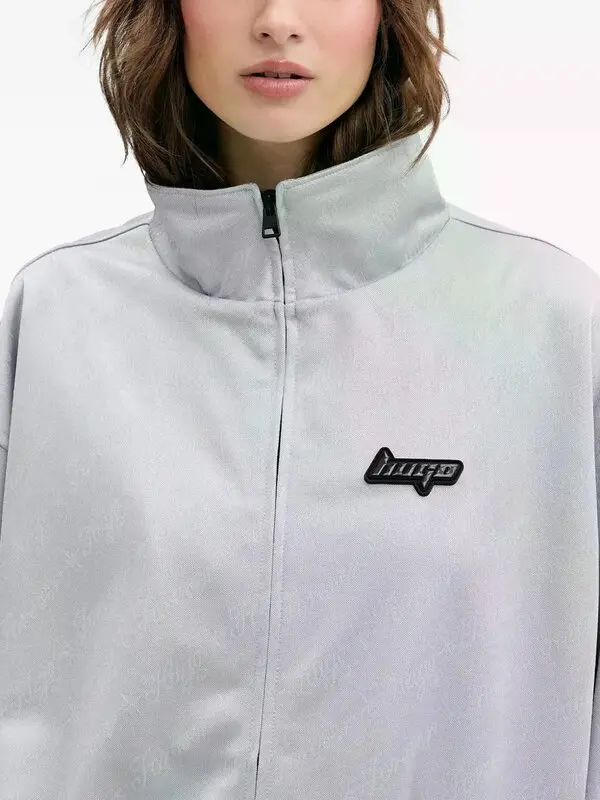 Hugo Logo-patch Zip-up Bomber Jacket