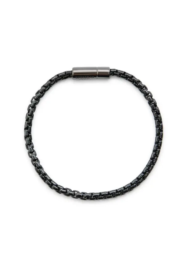 Tateossian Ruthenium-plated Box Chain Bracelet - Grey