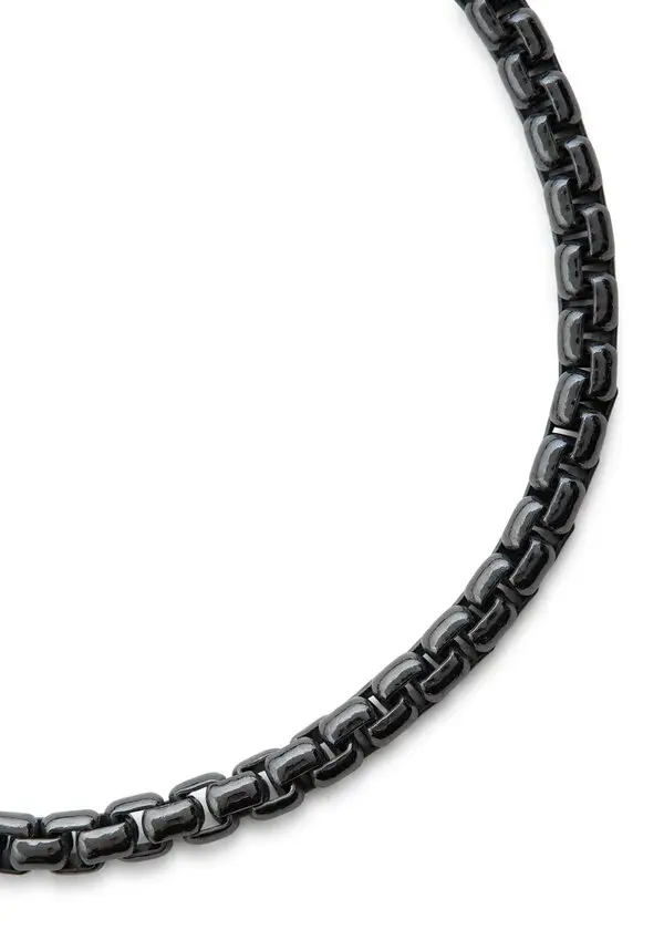 Tateossian Ruthenium-plated Box Chain Bracelet