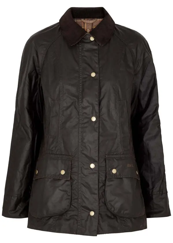 Barbour Beadnell Waxed Cotton Jacket - Brown