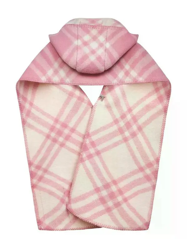 Burberry Check-pattern Hooded Scarf