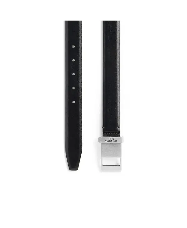 Balenciaga Clip Belt - Black/ Silver