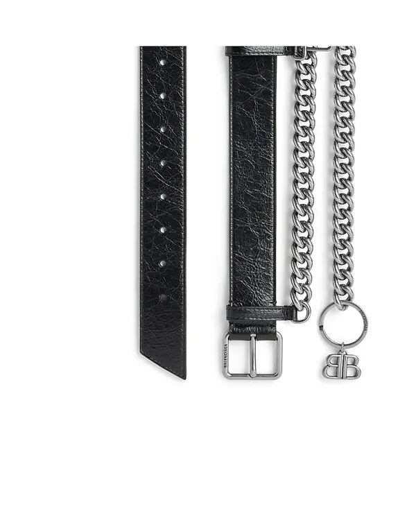 Balenciaga Monaco Chain Belt - Black