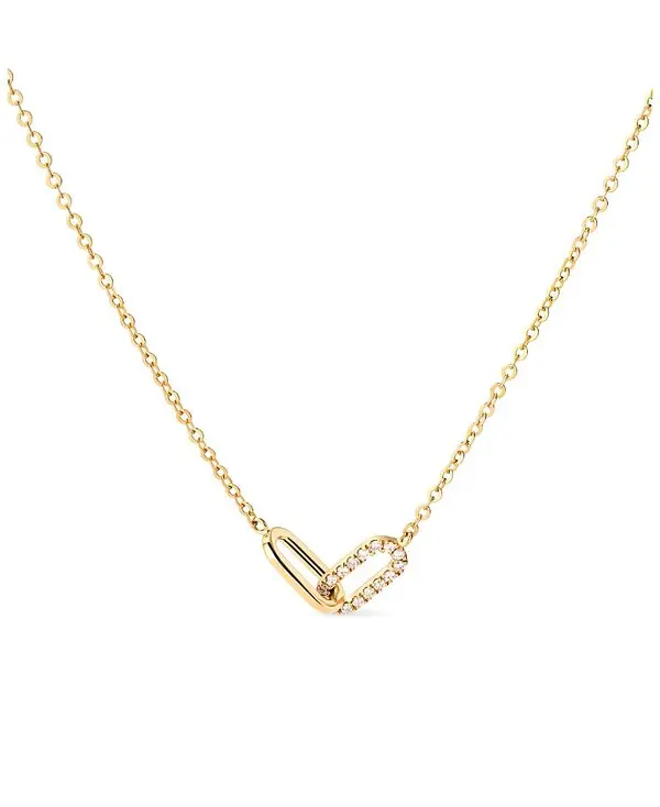 ANA LUISA Solid Lab Grown Diamond Link Necklace - Gold