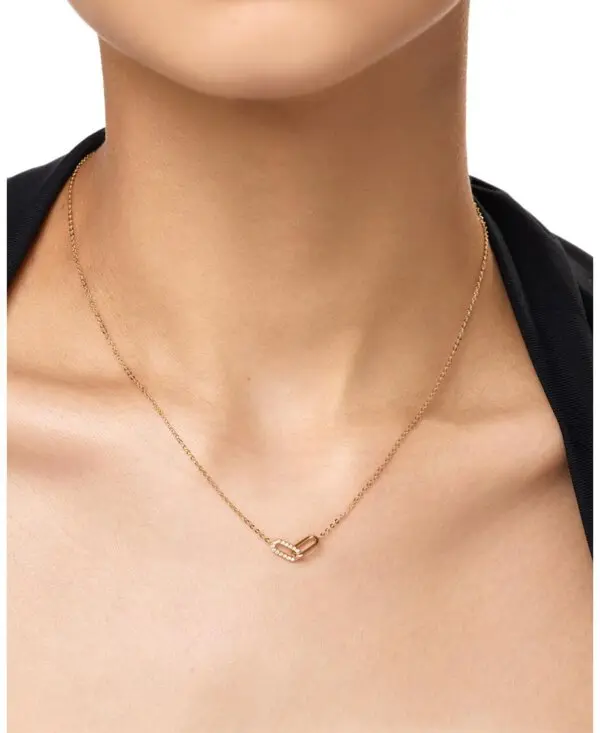 ANA LUISA Solid Lab Grown Diamond Link Necklace