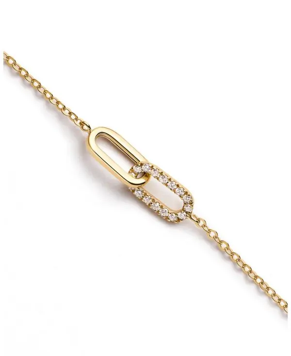 ANA LUISA Solid Lab Grown Diamond Link Necklace