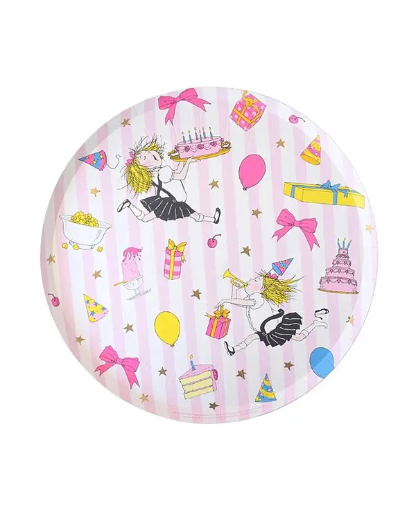 JOLLITY & CO Eloise At The Plaza Birthday Large Paper Plates, Set Of 8 - Multicolor
