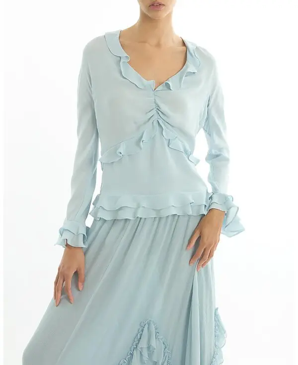 SECRET PON-PON Sander Blouse - Powder Blue