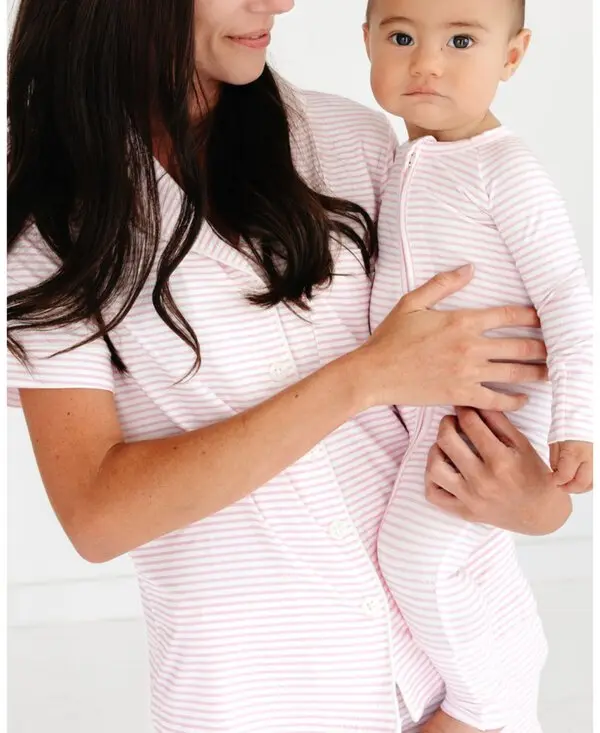 MOTETTE Ballet Stripe Bamboo Pajama Set