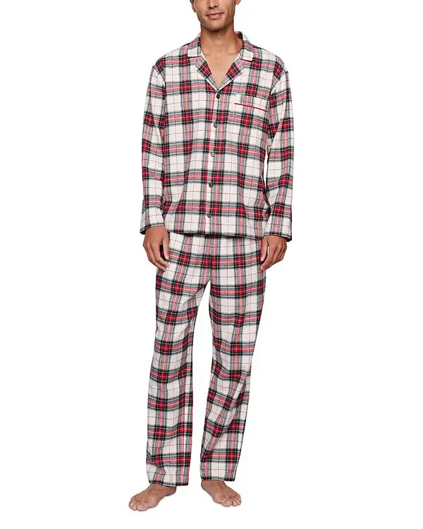 Eberjey 2-pc. Cotton Brushed Flannel Pajama Set - Tartan