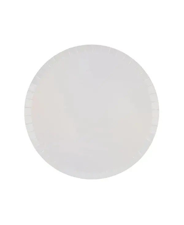 JOLLITY & CO Solid Shade Colors, Paper Party Dessert Plates, Set Of 8 - Pearlescent
