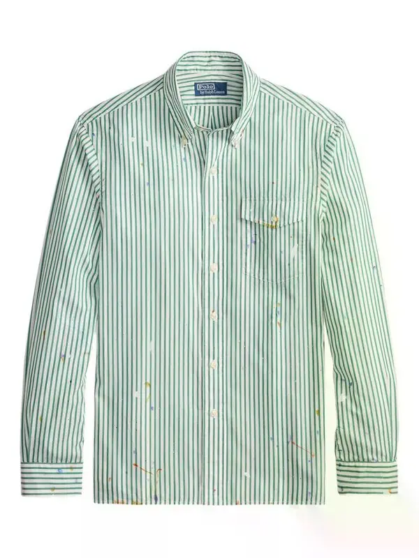 Ralph Lauren Striped Long Sleeves Shirt - White