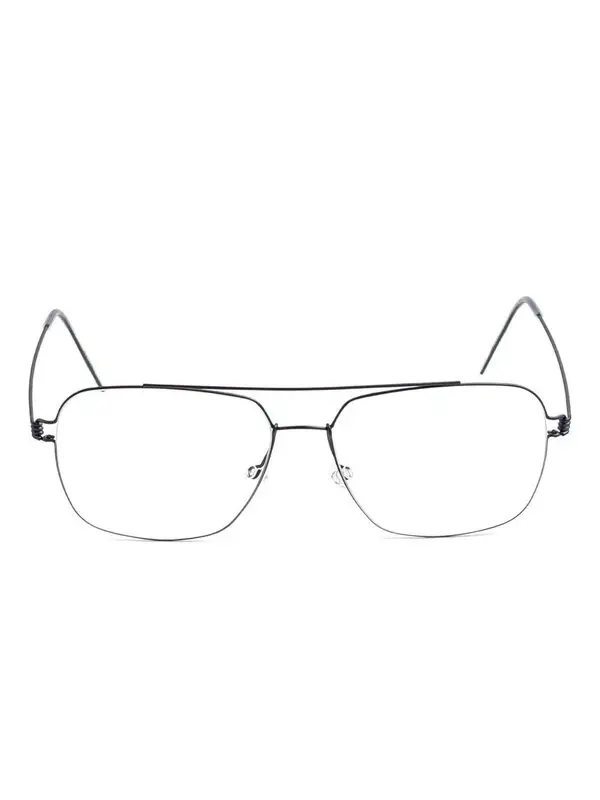 LINDBERG Martin Browline Eyeglasses - Black