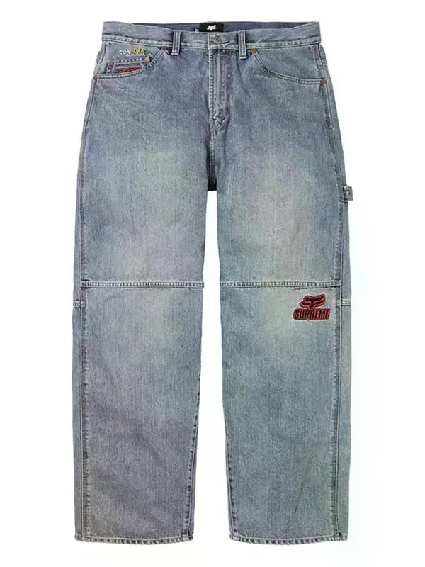 Supreme X Fox Racing® Logo Jeans - Blue