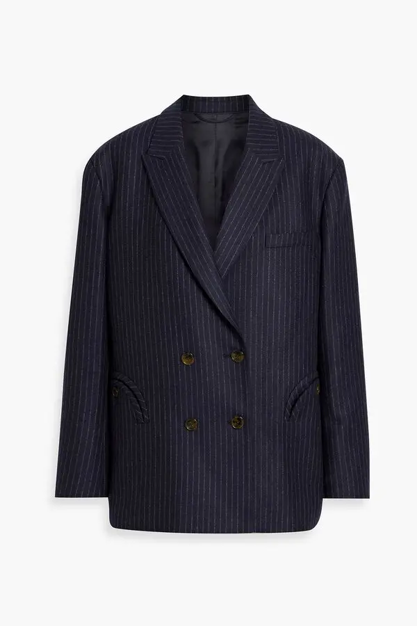 BLAZÉ MILANO Pinstriped Wool And Cashmere-blend Blazer