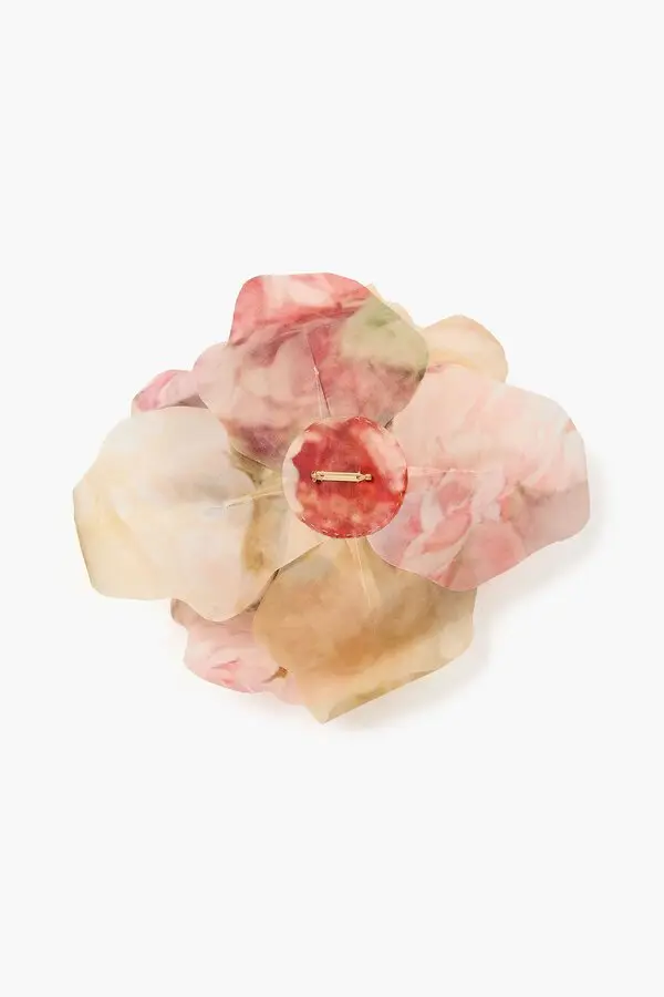 Zimmermann Printed Silk Brooch