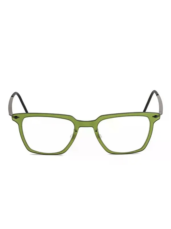 LINDBERG Rectangle-frame Eyeglasses - Green