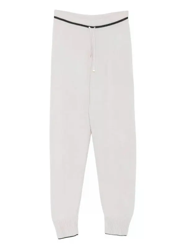 Eleventy Knitted Track Pants - Grey